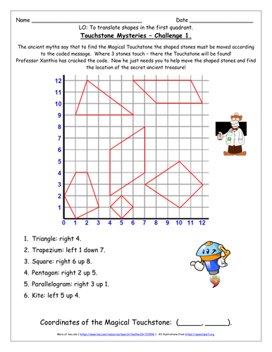 Geometry Position and Direction Y6 KS2 Differentiated Challenge ...