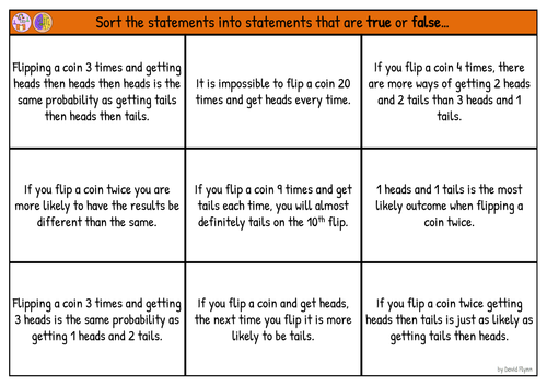 Probability - True or false - Reasoning problems - Mastery | Teaching ... Probability - True or false - Reasoning problems - Mastery | Teaching ...