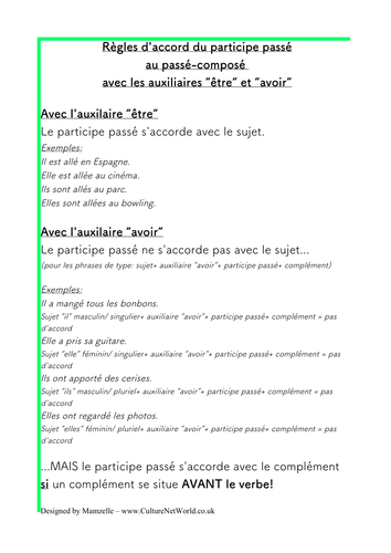 French Verbs- Revision pack (past tenses and more) | Teaching Resources