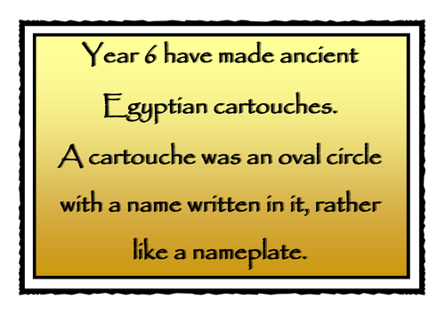 ANCIENT EGYPT DISPLAY LABELS AND BANNERS | Teaching Resources