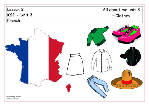 French lesson and resources - Clothes - les vêtements | Teaching Resources