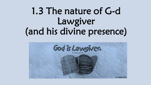 RE GCSE AQA Judaism Beliefs - Nature of God, Lawgiver and Shekinah ... RE GCSE AQA Judaism Beliefs - Nature of God, Lawgiver and Shekinah ...