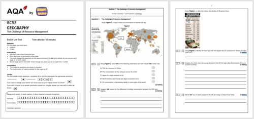 AQA GCSE Geography (9-1) - Practice Exam Paper - The Challenge of ...