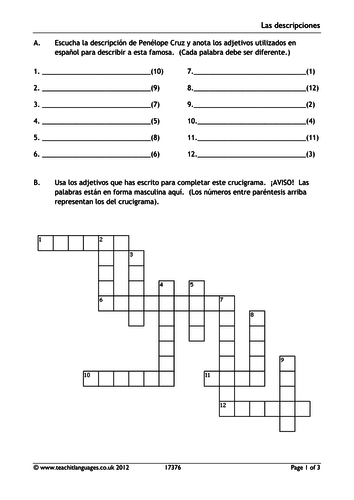 Mira 2 - Module 1 La gente - Units 1-5 | Teaching Resources