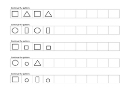 Follow the patterns of simple 2D geometric shapes | Teaching Resources