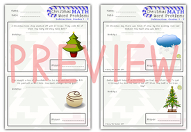 Christmas Subtraction Word Problems: Grades 1 - 2 | Teaching Resources