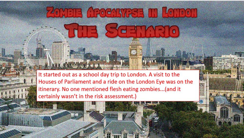 Zombie Apocalypse in London (+ English Starters) | Teaching Resources
