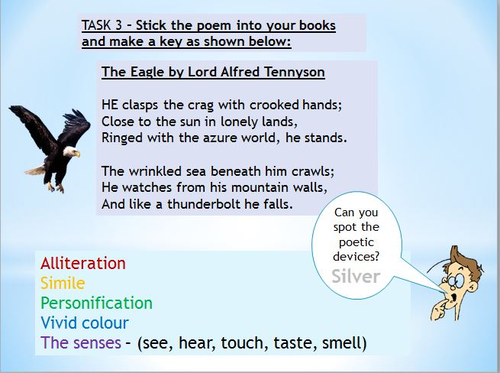 The Eagle by Alfred Lord Tennyson, Poetry Lesson | Teaching Resources