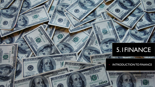 CIE iGCSE Business 0450 Unit 5 Finance [Chinese Keywords] [Updated 2020 ...