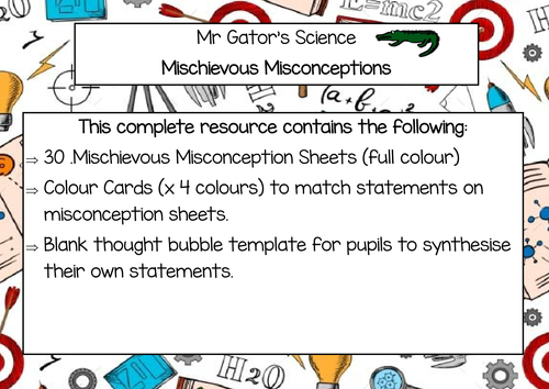 Mischievous Science Misconceptions | Teaching Resources