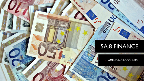 9609 CIE A Level Business Unit 5- Finance | Teaching Resources