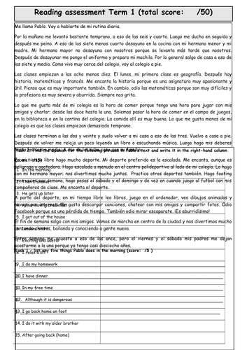 KS3 Spanish resources | Teaching Resources