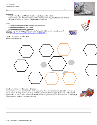 A-Level PE EDEXCEL (spec 2016) 5.3. Commercialisation of Sport: Part 3 ...