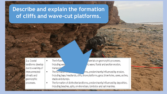 OCR A Level Geography Coastal Landscapes - Cliffs and Wave Cut ...
