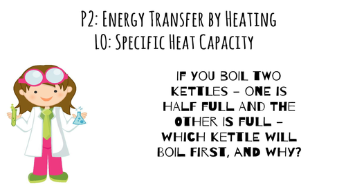 KS4 GCSE Trilogy Physics Specific Heat Capacity | Teaching Resources