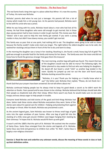 The Story of Saint Nicholas – The Real Santa Claus - Reading ...
