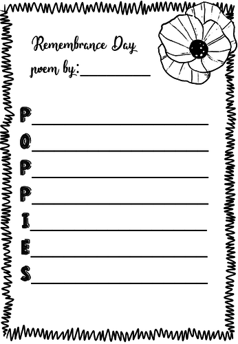 REMEMBRANCE DAY - Poetry | Teaching Resources