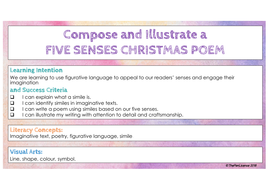 Compose and Illustrate a Five Senses Christmas Poem | Teaching Resources