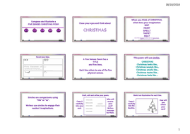 Compose and Illustrate a Five Senses Christmas Poem | Teaching Resources