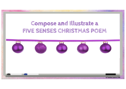 Compose and Illustrate a Five Senses Christmas Poem | Teaching Resources