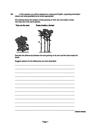 Set of 26 Biology extended writing questions (6 mark questions) NEW AQA ...