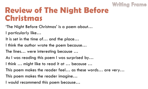 'Twas The Night Before Christmas' Poetry Lessons KS2 | Teaching Resources
