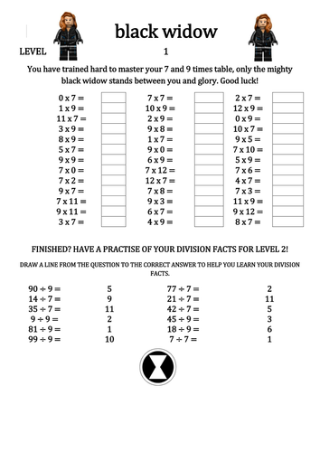 Superhero Times Table Challenge | Teaching Resources