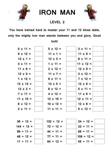Superhero Times Table Challenge | Teaching Resources