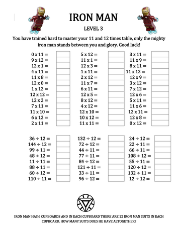 Superhero Times Table Challenge | Teaching Resources