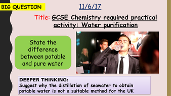 AQA new specification-Water purification required practical-C12.2 ...