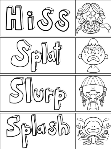 Onomatopoeia Word Wall Cards | Teaching Resources
