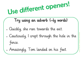Use Different Openers! | Teaching Resources