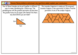 Shape Problem Solving Questions - Mastery | Teaching Resources