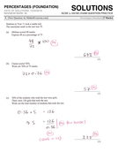 GCSE 9-1 Exam Question Practice (Percentages: Standard) | Teaching ...