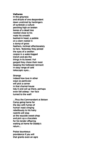 Four Holocaust poems | Teaching Resources