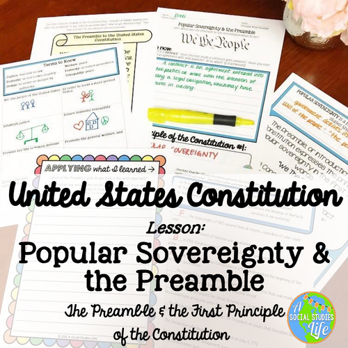 Constitution - Preamble and Popular Sovereignty | Teaching Resources