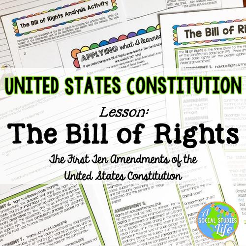 Constitution - Bill of Rights | Teaching Resources
