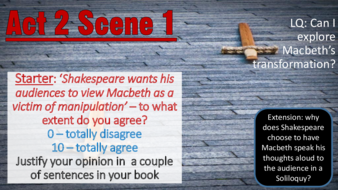 Act 2 Scene 1 Macbeth GCSE English Literature 9-1 | Teaching Resources
