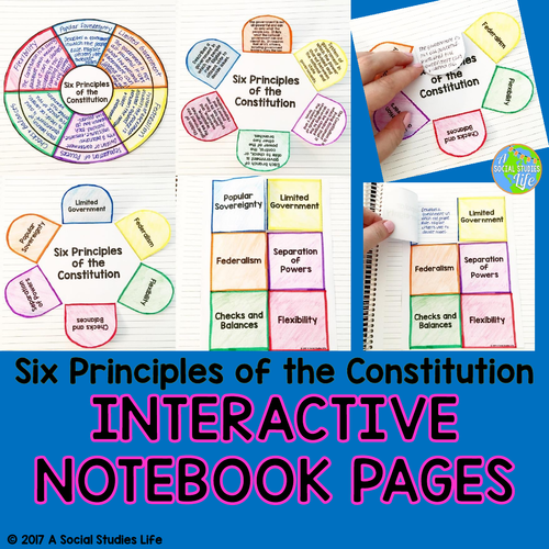 United States Constitution Interactive Notebook Pages | Teaching Resources