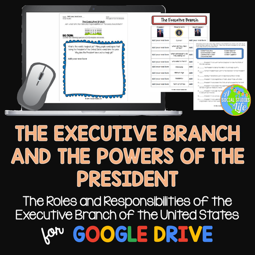 Constitution - Executive Branch and Powers of the President | Teaching ...