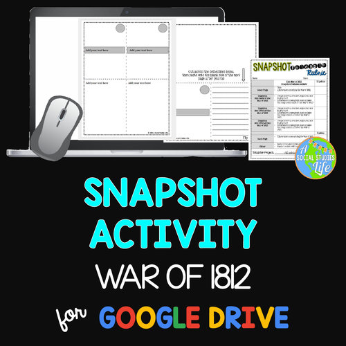 War of 1812 Snapshot Foldable Activity | Teaching Resources