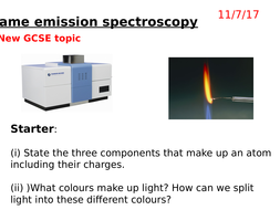 Flame Emission Spectrscopy NEW GCSE (including flame test practical ...