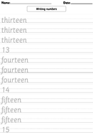 Year 1 Maths Reading and Writing numbers lesson, activity and display ...