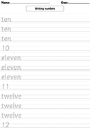 Year 1 Maths Reading and Writing numbers lesson, activity and display ...