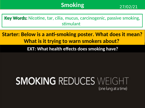 Smoking | Teaching Resources