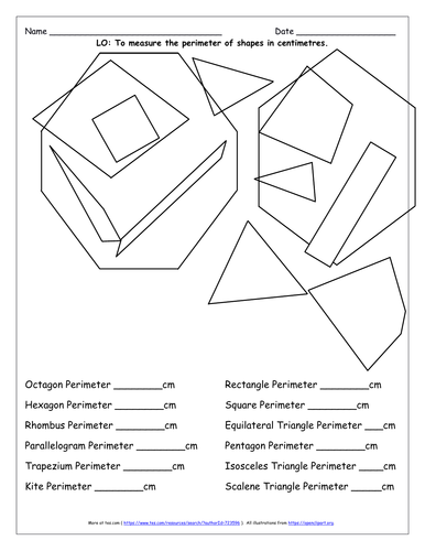 Measures Perimeter and Area KS2 Y5 Differentiated Challenges, Mastery ...