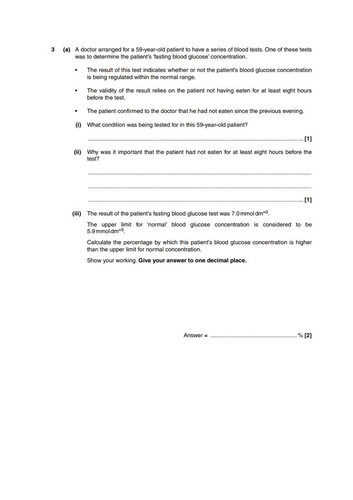 Control of blood glucose - complete lesson (A2) | Teaching Resources