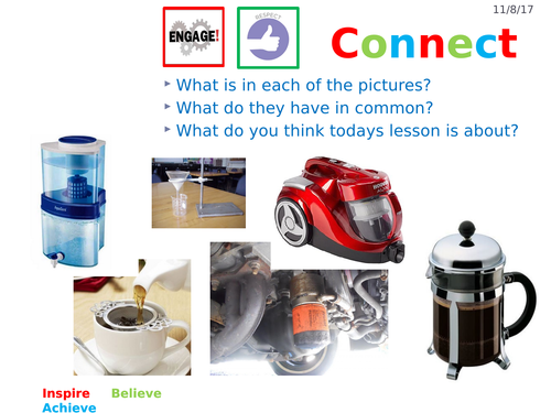 Filtration Chemistry PowerPoint 4 part lesson structure KS3 | Teaching ...