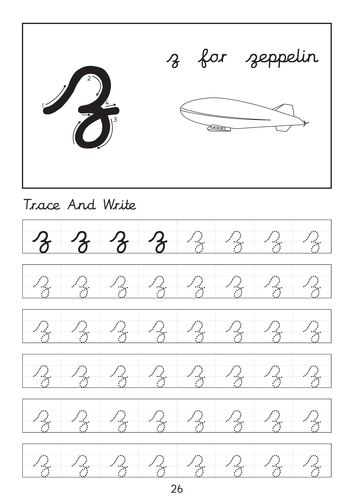 Set of cursive small letters a to z dot to dot worksheets sheets with ...