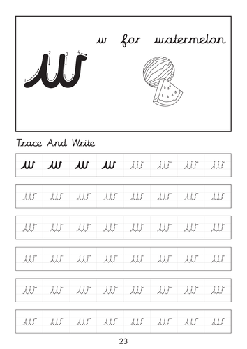 Set of cursive small letters a to z dot to dot worksheets sheets with ...